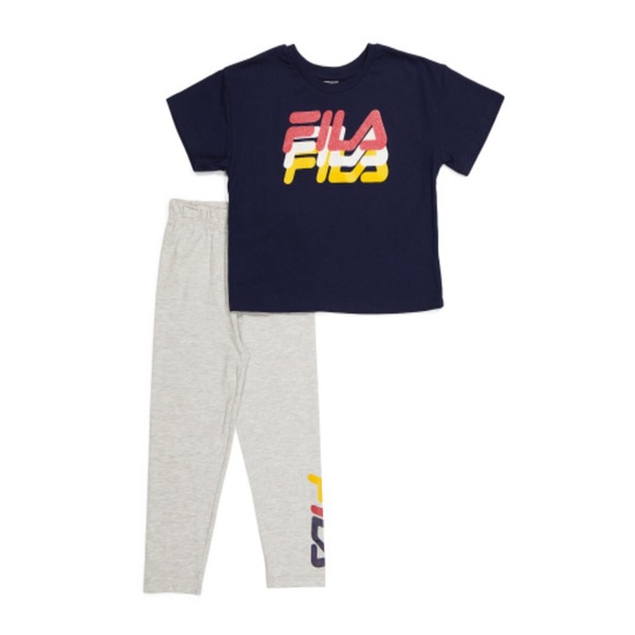 Fila | Matching Sets | Fila Girls 2pc Teecapri Setbig Girls 2 Piece ...